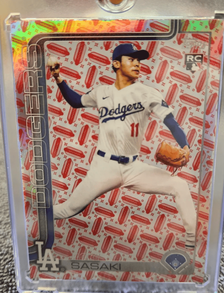 Roki Sasaki Rookie Cards Debut in 2025 Topps Series 2 With Autos ...