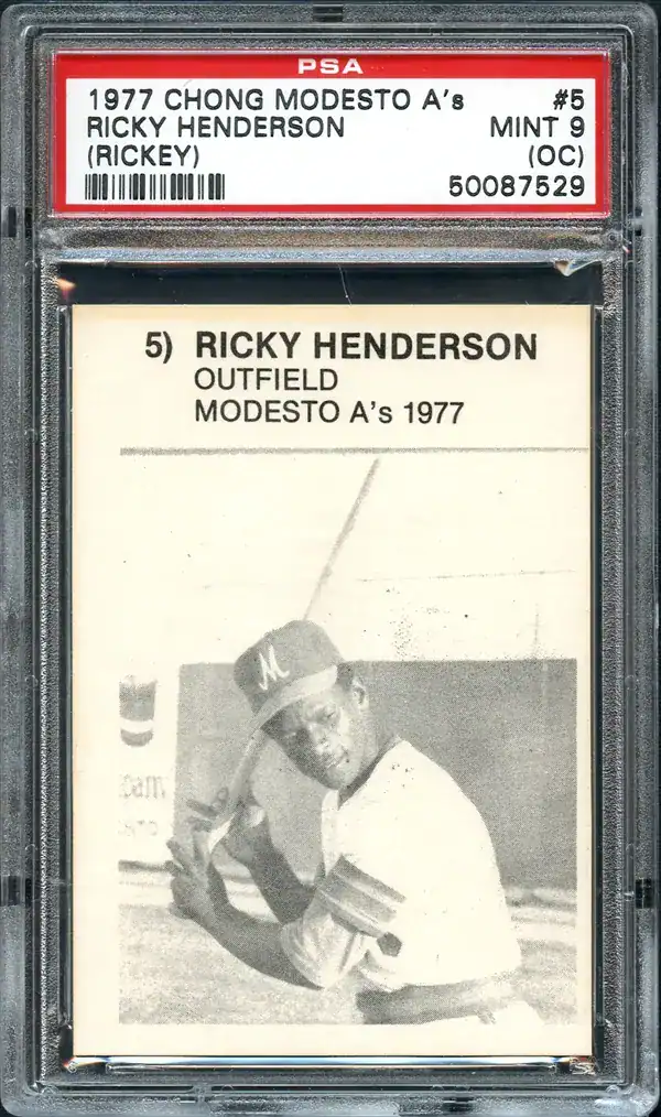 These Are The 5 Most Expensive Rickey Henderson Baseball Cards